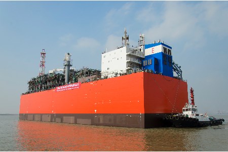 World’s first barge-based FSRU undocks from dry-dock | LNG Industry