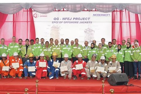 The first two jackets for Qatar Petroleum’s NFE project have been ...